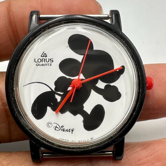 Disney | Accessories | 33 Disney Mickey Mouse Watch Women Black White ...